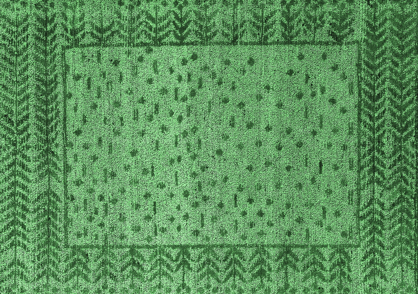 Ahgly Company Indoor Rectangle Abstract Emerald Green Modern Area Rugs ...