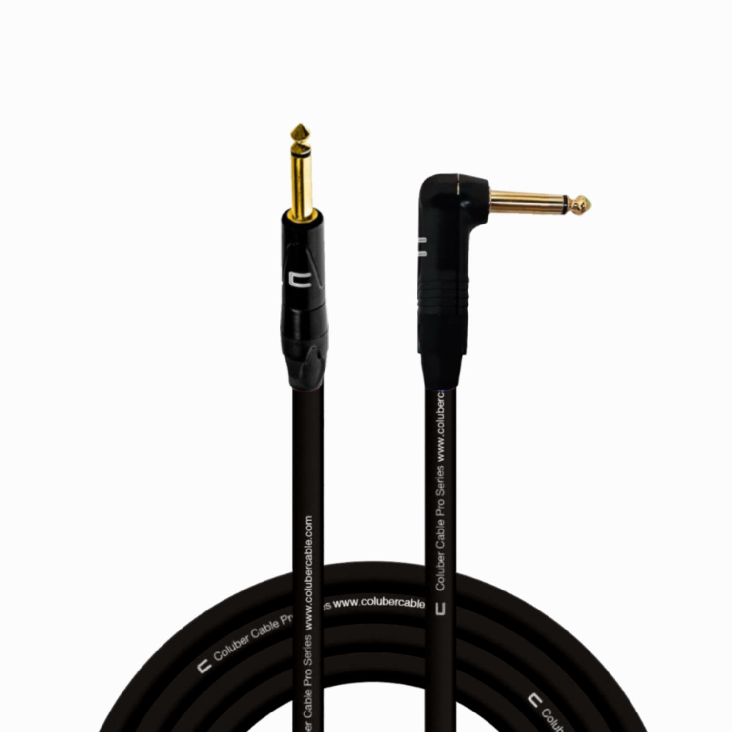 Coluber Cable 1/4" TS Male to Right Angle 1/4" TS 3-Pin Microphone ...