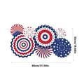 Independence Day Decorative Rug, American Flag-Inspired Floral Patterns ...
