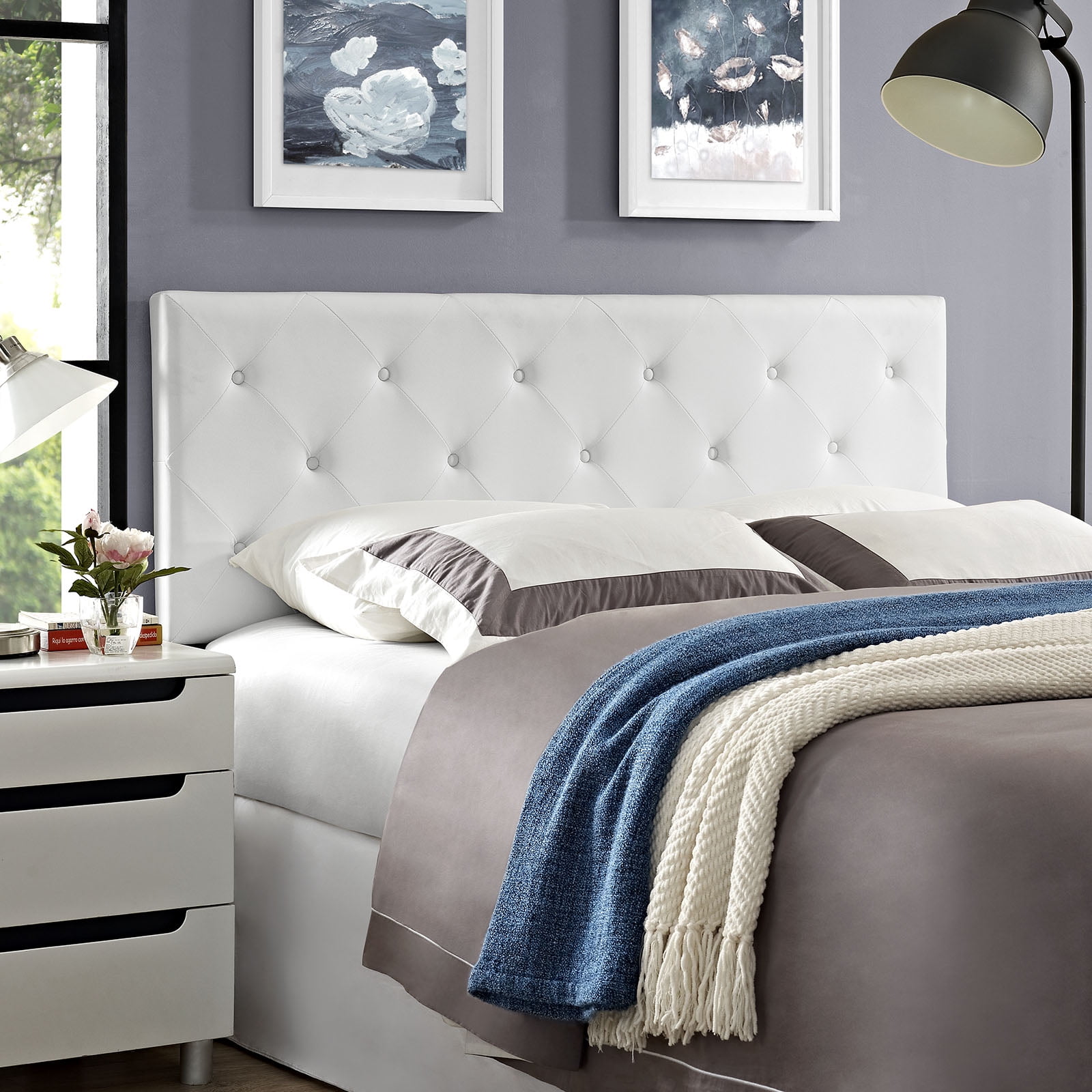 Modway Terisa Tufted Button Headboard, Multiple Sizes and Colors ...
