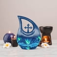 MUKTIVE Aurora Borealis Cremation Urn for Ashes Adult Male - Cross Drop ...