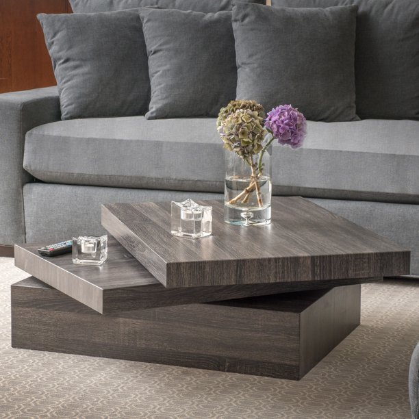 Noble House Jetson Modern Rotating Coffee Table - Walmart.com