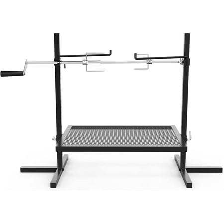 Adjustable Grill Rotisserie System and Spit, Over Fire Camp Grill with ...