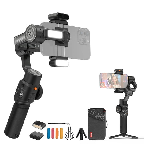 SMOOTH 5S AI mobile smart PTZ set,5s Ai Stabilizer -shake Mobile Ptz 3 ...