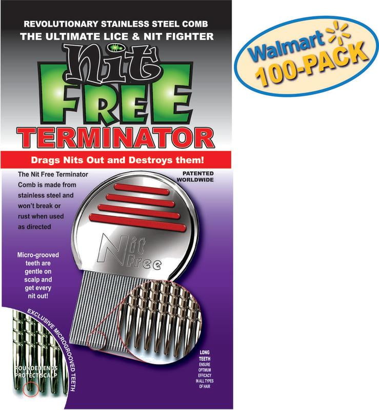 Nit Free Terminator Lice Comb (100-Pack) - Walmart.com