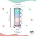Zak Designs 14oz 4pc Hello Kitty Ceramic Stacking Mugs in Wire Rack ...