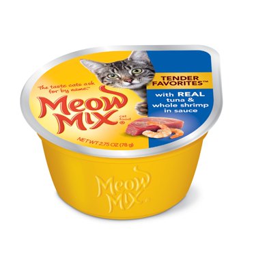 Meow Mix Tender Favorites With Real Chicken & Liver in Sauce Wet Cat ...