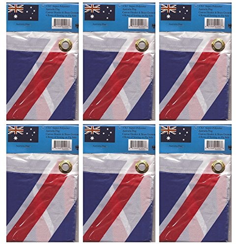 SIX PACK Australia 3'x5' Polyester Flags, Australian 3x5 Polyester ...