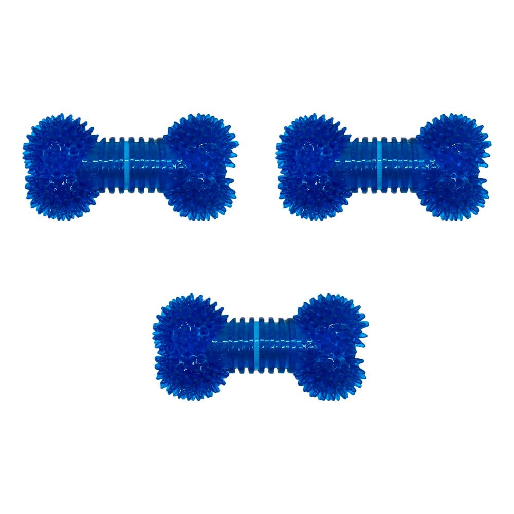 Juguete para Perro Hueso Chillón Azul Importadora La Merced Vinil ...