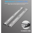 45mm Slide Drawer Track Water Proof Stainless Steel Load Bearing 100LB ...