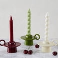 Colorful Ceramic Candle Holder with Handle Candle Base Stand for ...