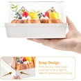 7 x 7 x 4 Inches White Paper Cake Boxes with Clear Lids, 20 Pack Square ...
