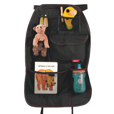 Auto Drive Universal Car Seat Organizer with Drink Holders, Black ...