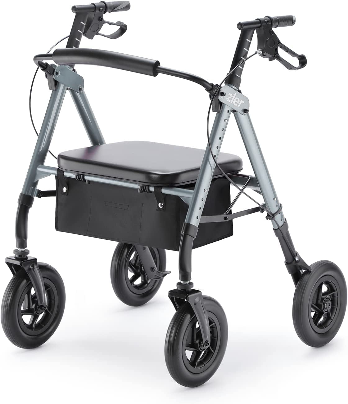 Zler Heavy Duty Rollator Walker 400lbs-All Terrain Rollator Walker with ... Zler Heavy Duty Rollator Walker 400lbs-All Terrain Rollator Walker with ...