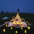 9 Pack Flameless Candles, Outdoor Waterproof, Battery Operated LED ...