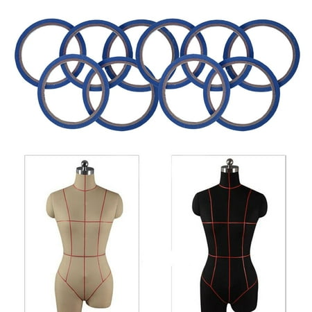 10 Rolls Grid Marking Tape Chart Masking Tapes Easy Removal Narrow ...