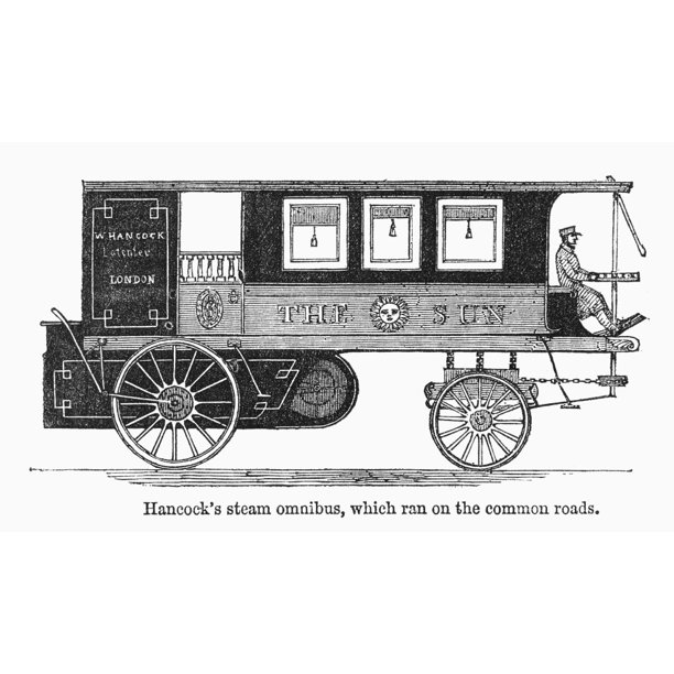 Steam Omnibus, 1830S. /Nwalter Hancock'S Steam Omnibus, Which Provided ...