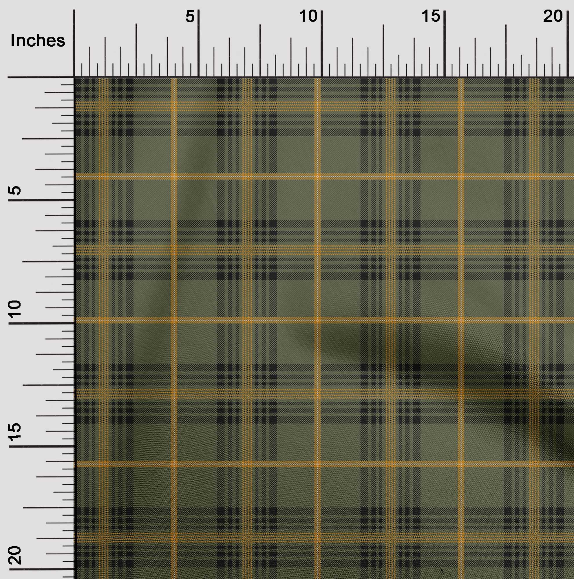 oneOone Silk Tabby Fabric Tartan Check Print Sewing Fabric BTY 42 Inch ...
