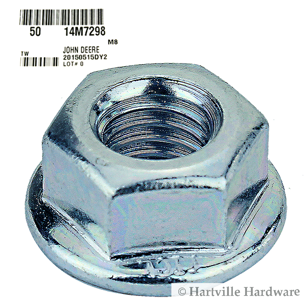 John Deere Original Equipment Flange Nut #14M7298 - Walmart.com