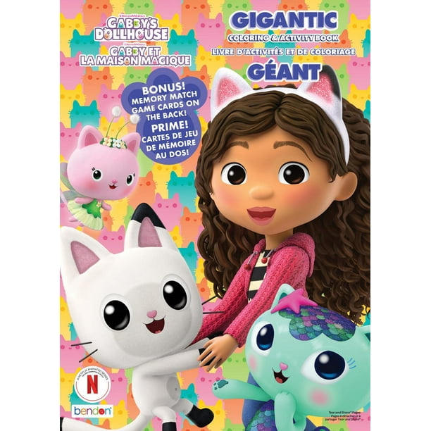 Gabby's Dollhouse Gigantic Coloring and Activity Book, Coloring Book ...