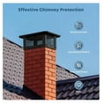 14" x 19" Chimney , Fireplace Chimney Cover for Outside Adjustable ...