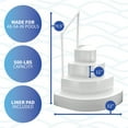 "Blue Wave Wedding Cake Pool Step with Liner Pad, Non-Skid, Up to 54 ...