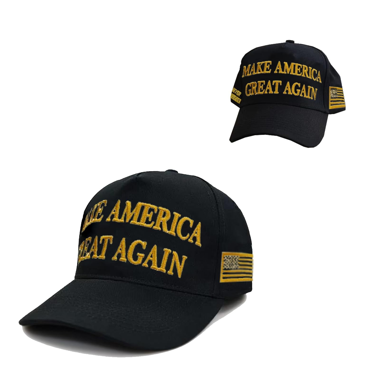 Click here for Endives Hat 4547 Never Surrender Maga Black Hats 2... prices