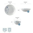 Studio Nova 18-Piece Winter Snowflakes Porcelain Dinnerware Set ...