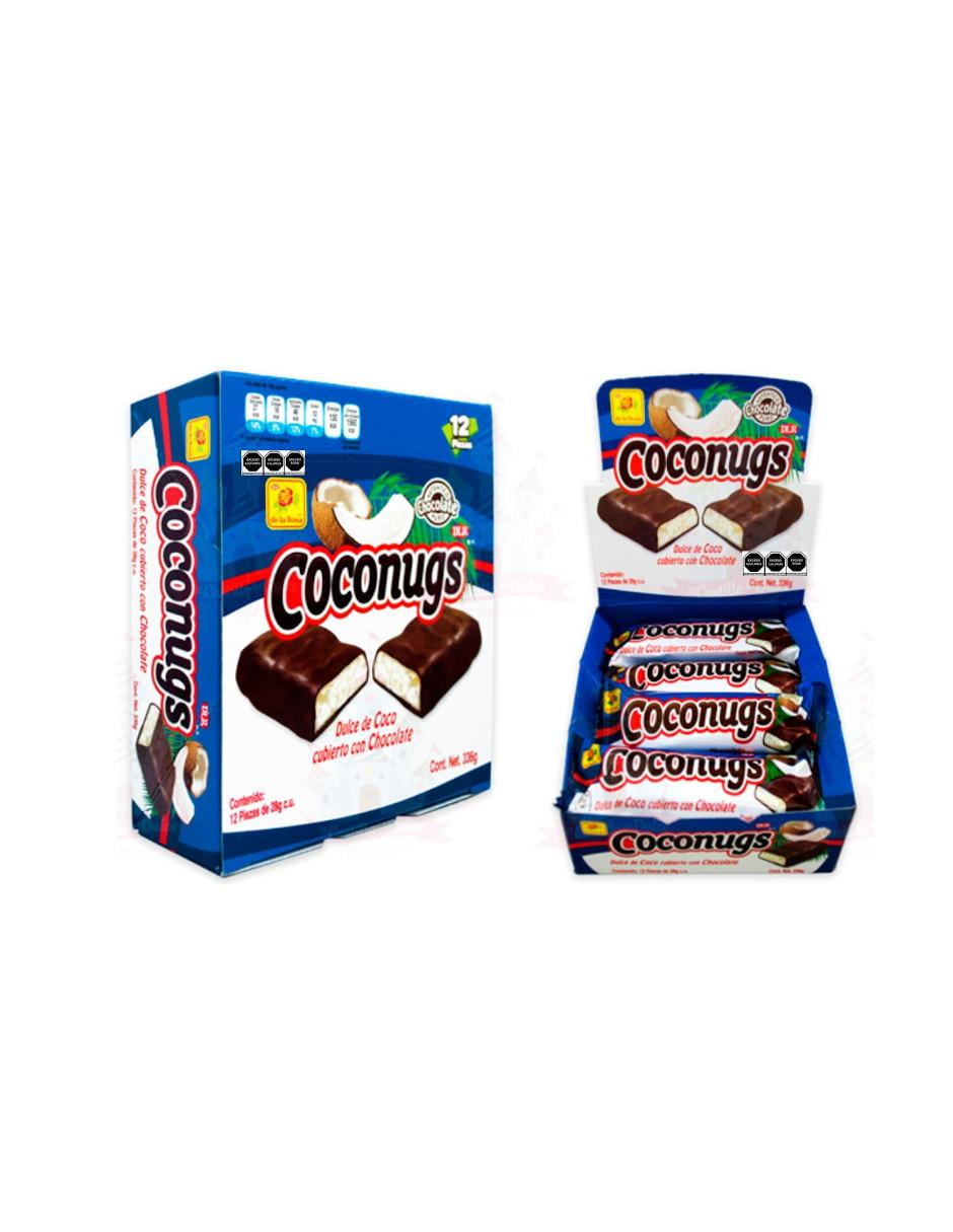 Pack de 24 Chocolate de la Rosa Coconugs de 12pzas de la Rosa 12pzas ...