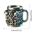 V6 V8 Engines Stainless Steel Cup, V6 & V8 Engine Coffee Mug, Creative ...