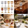 2 Piece Metal Engraved Wine Drinking Cups Rose Flower Chalice Goblet ...