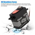 2pcs 40KG Metal Gear Digital Servo 25T Arm High Torque Speed for 1/8 1/ ...