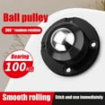 Clerance! 4pcs Black Universal Wheel Pulley Base Roller Can Be Pasted ...