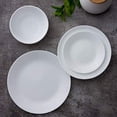 8-Piece Durable Glass Dinner Plate Set, Triple Layer Chip Resistant ...