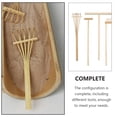 LULULION Garden Accessories 2 Sets 12Pcs Khaki Bamboo Rake for Path ...