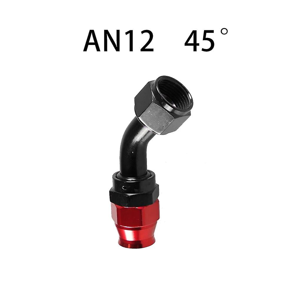 Fuel Oil Swivel Fitting Hose AN4/6/8/10/12 Straight Adapter 0/45/90/180 ...