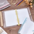 4Pcs 4 Colors PVC Loose-leaf Notebook Cover Iron 6 Rings Binder Cover ...