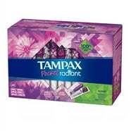 Tampax Radiant Tampons Trio Pack Light/Regular/Super Unscented (80 ...