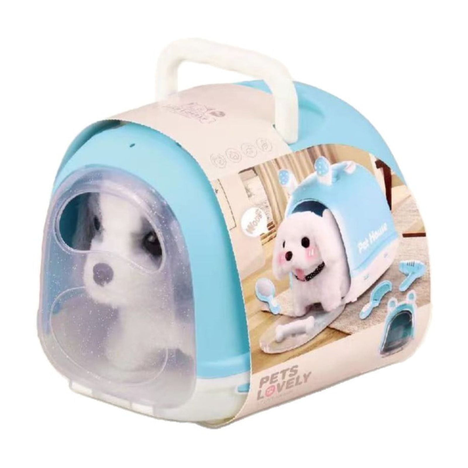 Milow Realistic Robot Puppy Interactive Plush Toy, Electronic Walking ...