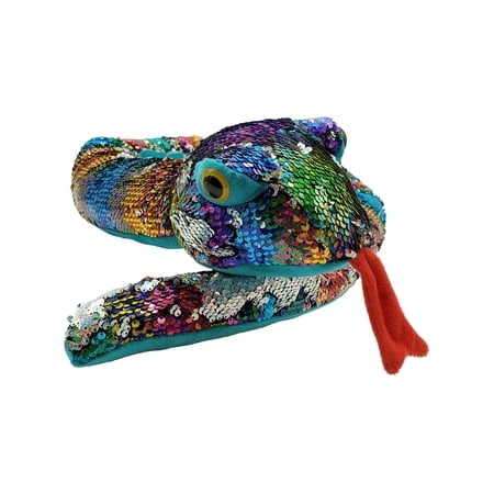 Click here for Lmc Products Rainbow Flip Sequin Stuffed Snake - R... prices