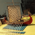 1/50 Scale Viking Longship Wooden Model Kit, DIY Ancient Norse Sailing ...