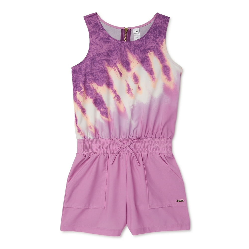 Justice Justice Girls Sleeveless Tie Dye Romper Sizes 5 18 Plus