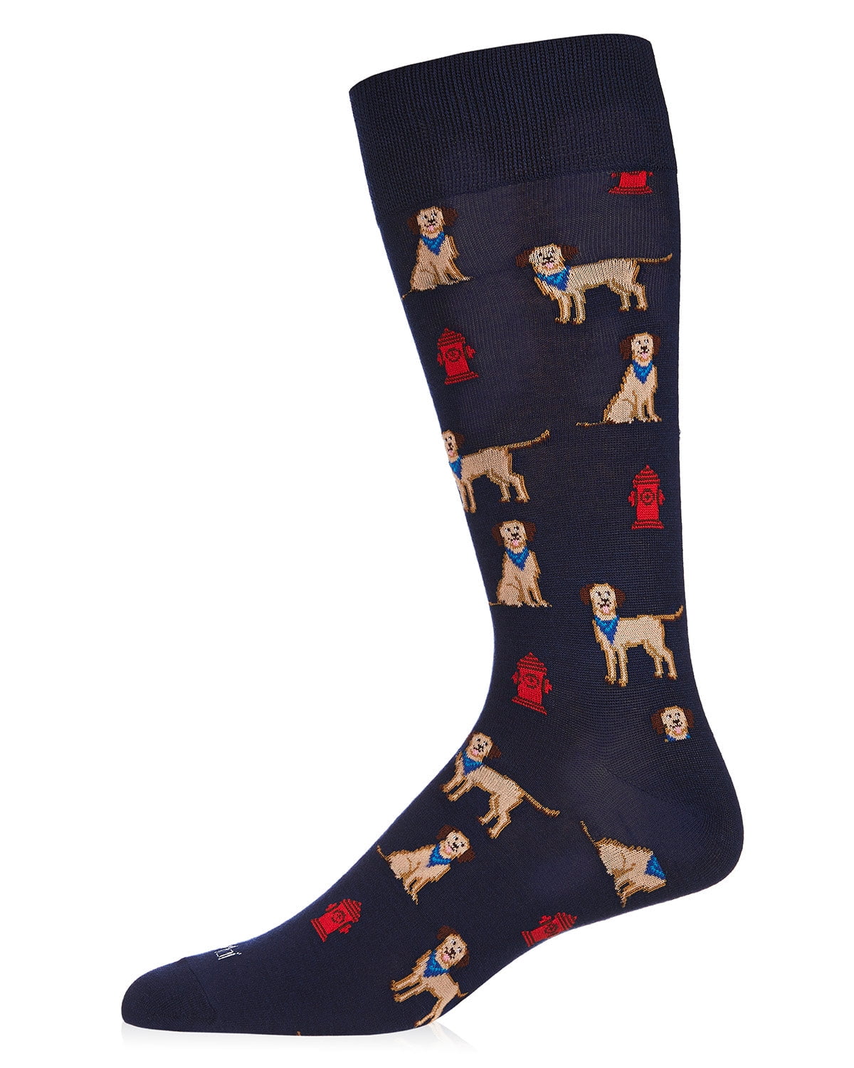 MeMoi Men's Fire Hydrant Dog Bamboo Blend Novelty Crew Sock - Mens ...