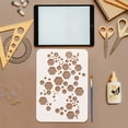 1 Set PET Hollow Out Drawing Painting Stencils for DIY Scrapbook Photo ...