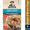 Better Oats Maple and Brown Sugar Steel Cut Oatmeal Packets with Flax ...