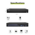 SANNCE 4K 16Ch PoE NVR, 8MP CCTV Security System, Human/Face Detection ...