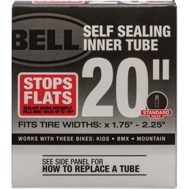 Bell Sports Self-Sealing Schrader Bike Inner Tube, 26" x 1.75-2.25 ...