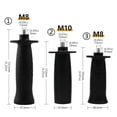 Angle Grinder Auxiliary Handle, M8 & M10 Threads for Secure Grip ...
