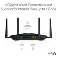 NETGEAR - Nighthawk AX4200 WiFi 6 Router, 4.2Gbps, Wireless Home ...