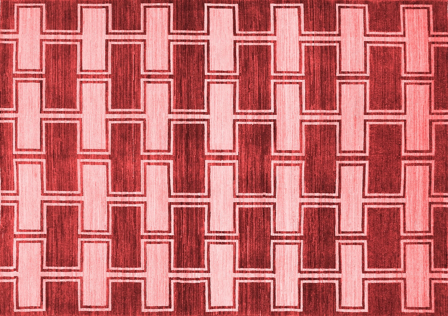 Ahgly Company Indoor Rectangle Abstract Red Contemporary Area Rugs, 5 ...